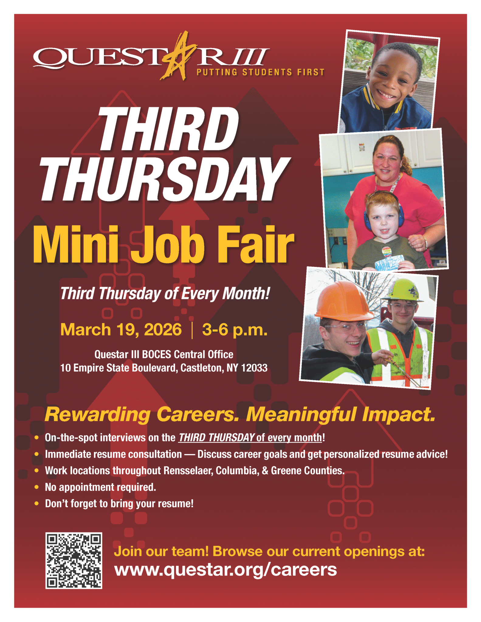 Questar III - Third Thursday Mini Job Fair - OLAS Jobs